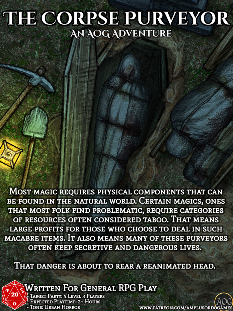ADV L03 The Corpse Purveyor | PDF | Zombies | Dungeons & Dragons