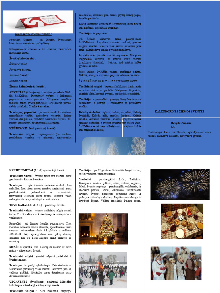 Kalendorines Ziemos Sventes | PDF
