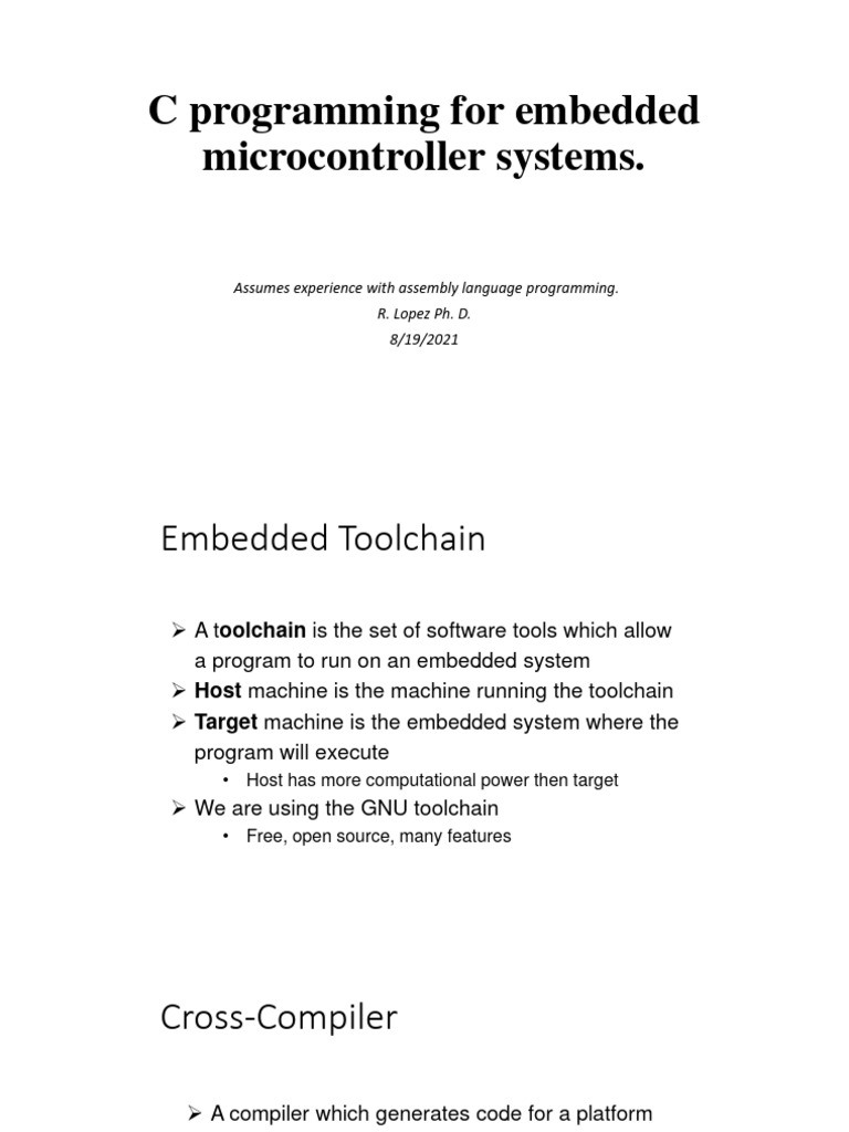 41 C Programming For Embedded Pdf Pointer Computer Programming Integer Computer Science 2787