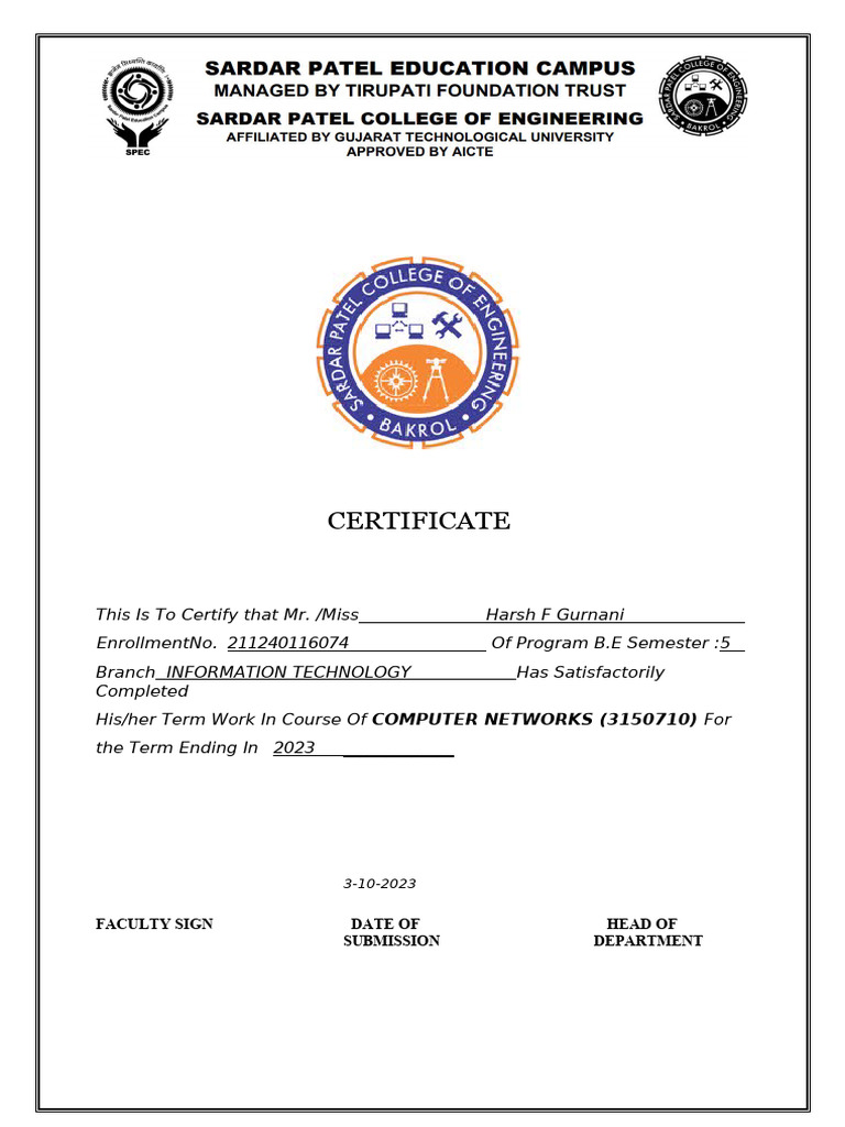 CN Practical File - Merged | PDF | Coaxial Cable | Computer Network