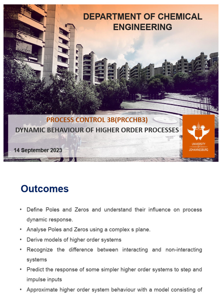 Unit 6 - Dynamic Behaviour of Higher Order System Part 2 Edited..... | PDF | System | Applied ...