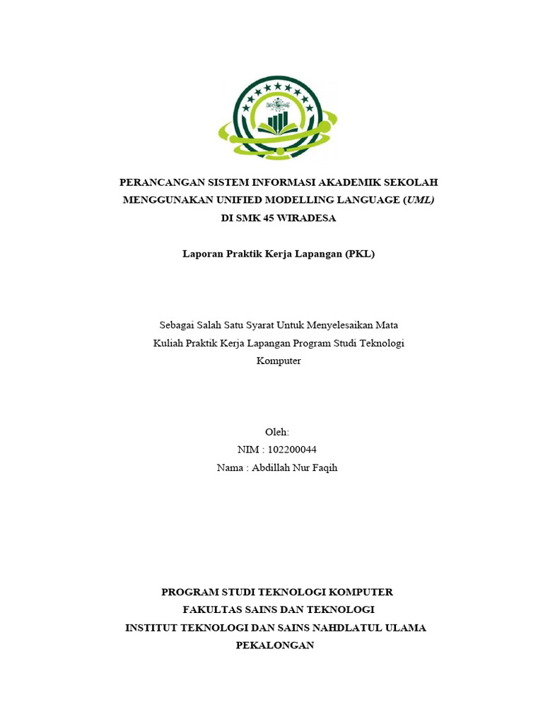 Perancangan Sistem Informasi Akademik Sekolah Menggunakan Unified ... Perancangan Sistem Informasi Akademik Sekolah Menggunakan Unified ...