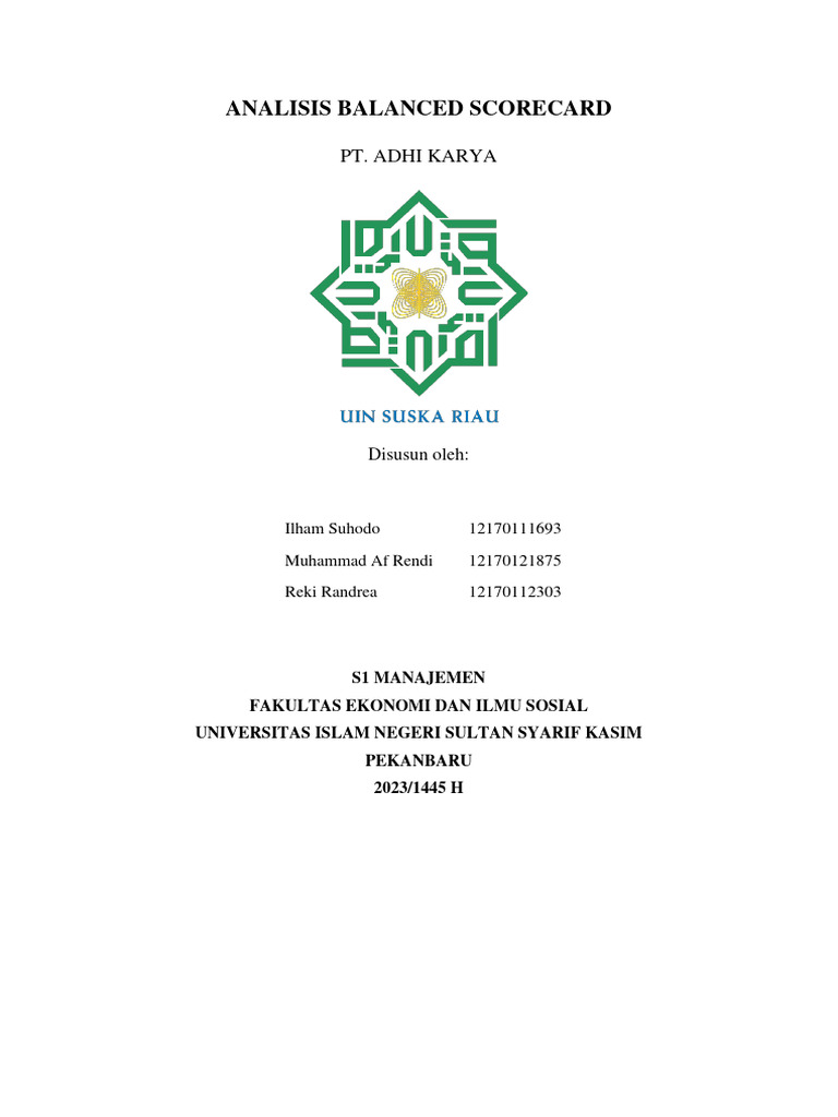Balanced Scorecard Kel 8 | PDF