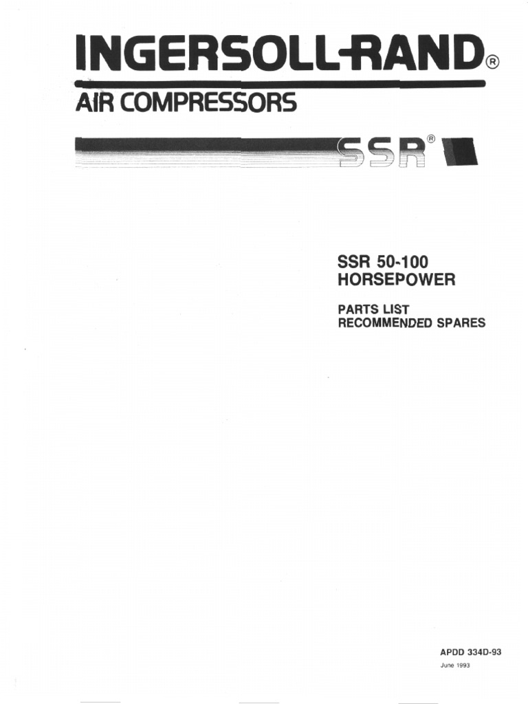 50 A 100 HP Parts List | PDF