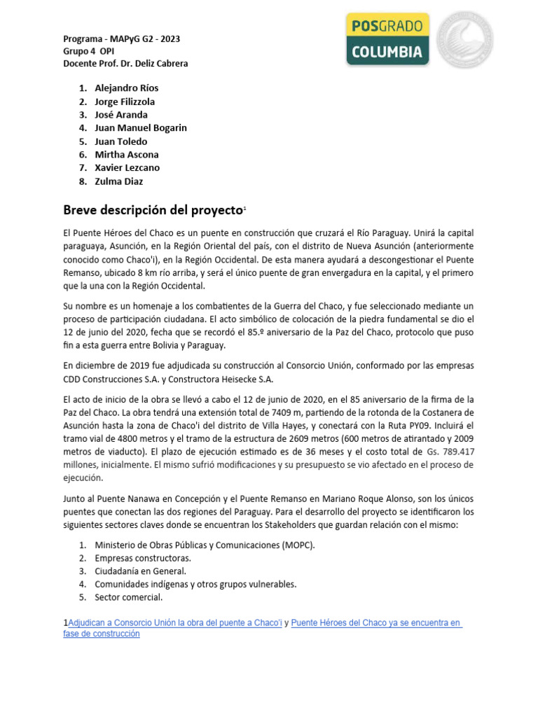 Proyecto y Mapa de Stakeholders y Teorias de Opinion Publica MAPyG G2 ... Proyecto y Mapa de Stakeholders y Teorias de Opinion Publica MAPyG G2 ...