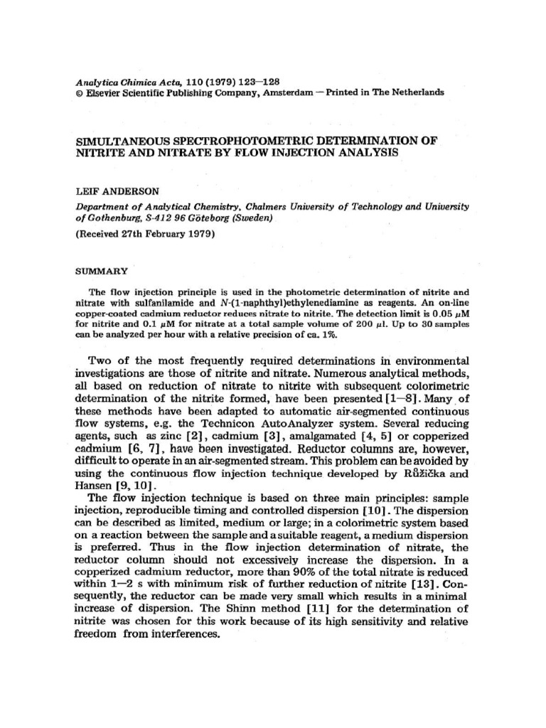 Simultaneous Spectrophotometric Determination | PDF
