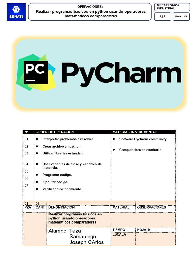 Joseph Tarea 2...................... | PDF | Python (lenguaje de programación) | Lenguaje de ...