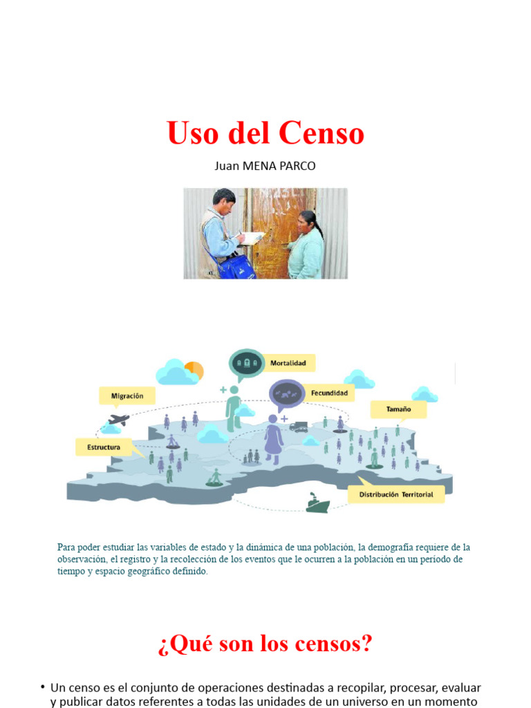 Clase 14 - Uso Del Censo | PDF | Censo | Población