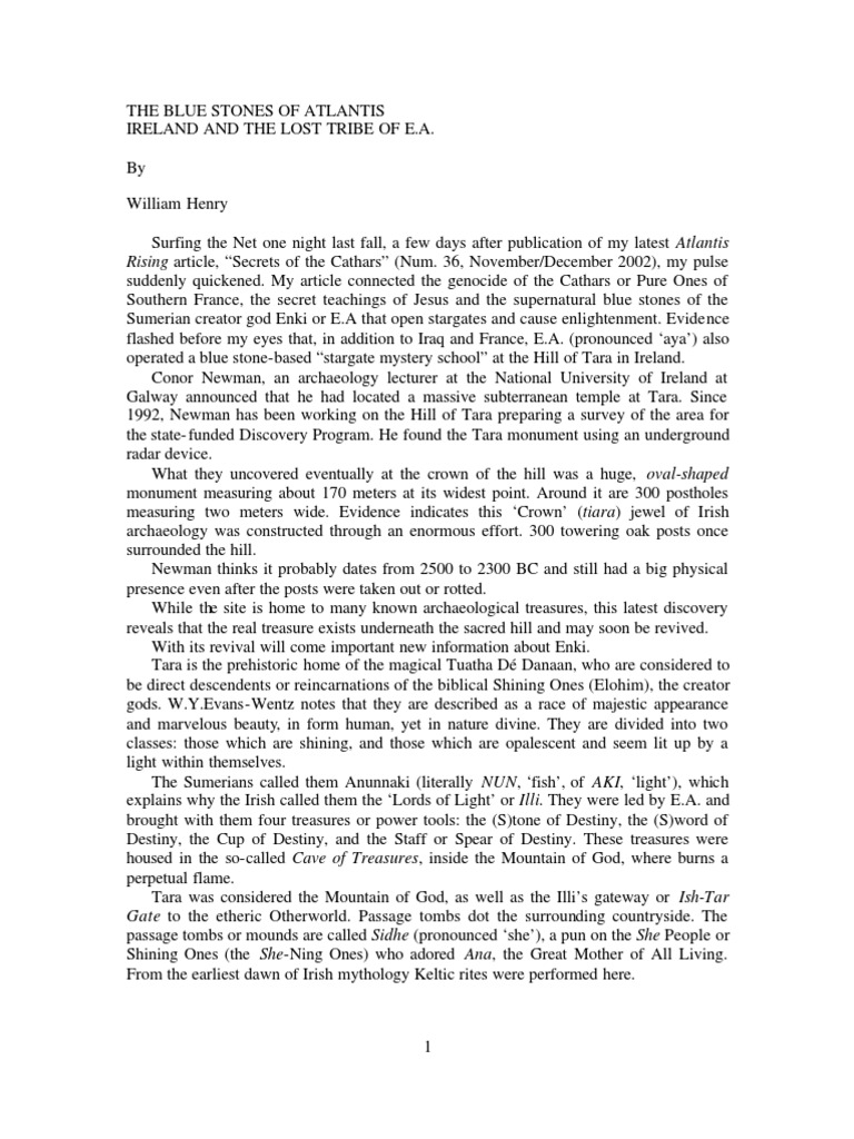 The Blue Stones of Atlantis | PDF | Ark Of The Covenant | Moses