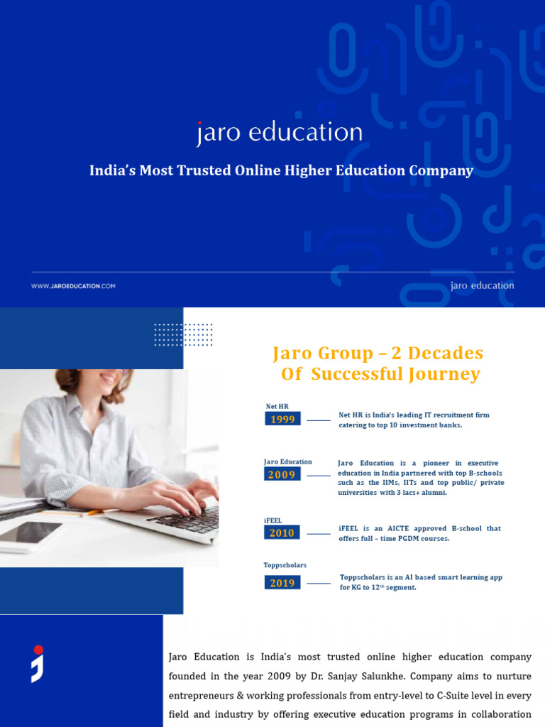Jaro Education - Campus Presentation (2023 - 2024) | PDF | Economies | Business
