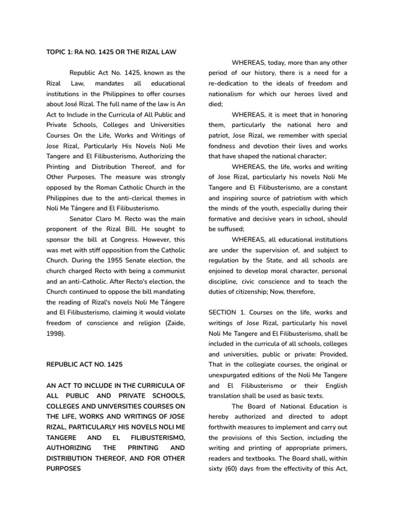 Life and Works of Rizal Prelim Coverage | PDF | Suez Canal