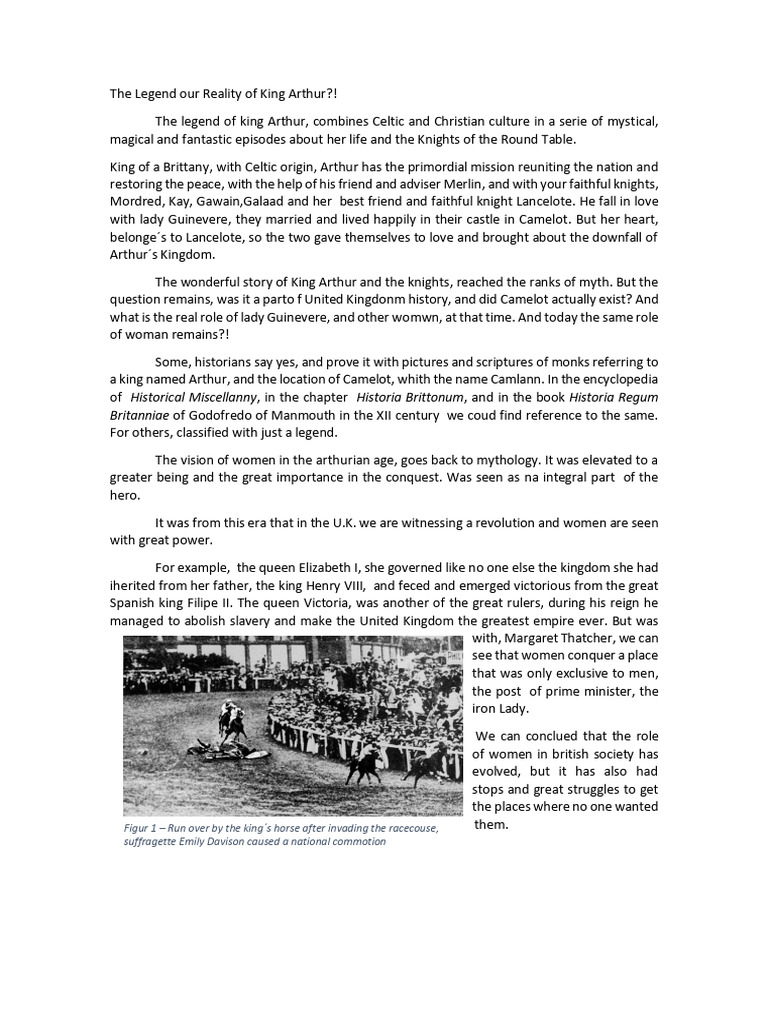 The Legend Our Reality of King Arthur | PDF | King Arthur | Camelot