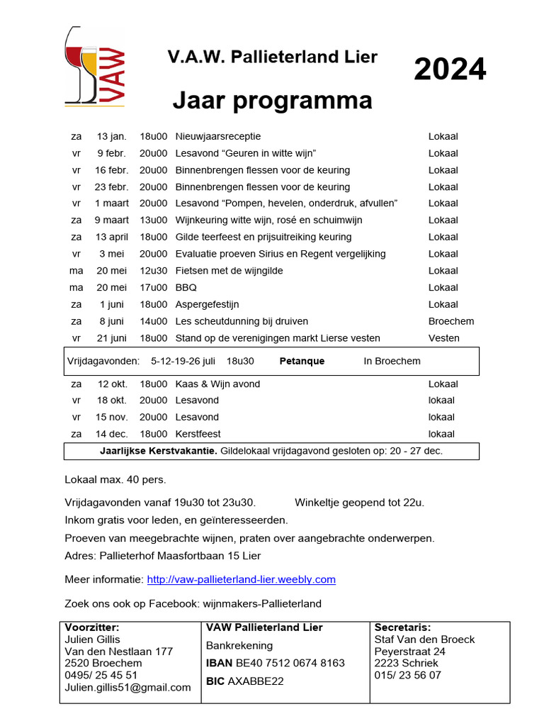 Jaarprogramma 2024 | PDF