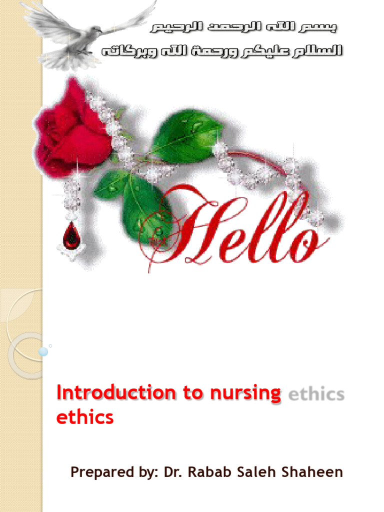 Introduction To Nursing Ethics Pdf Bioethics Nursing