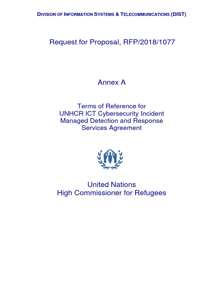 Annex A Terms of Reference | PDF | Computer Security | Security