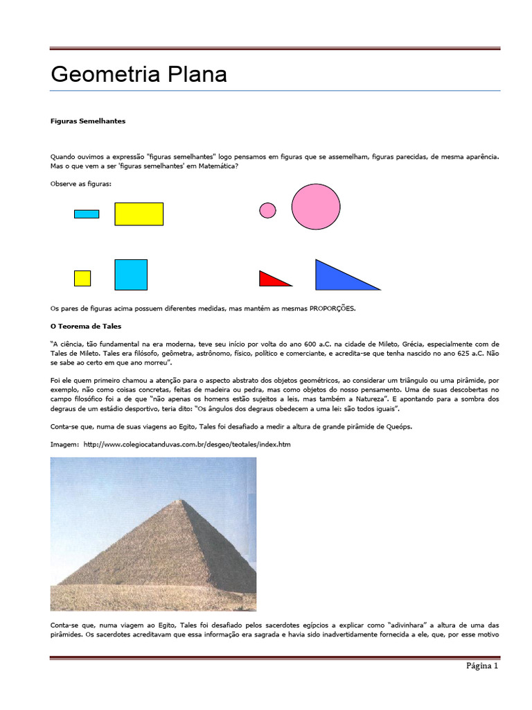 Geometria Plana (Apostila Específica) | PDF | Triângulo | Área