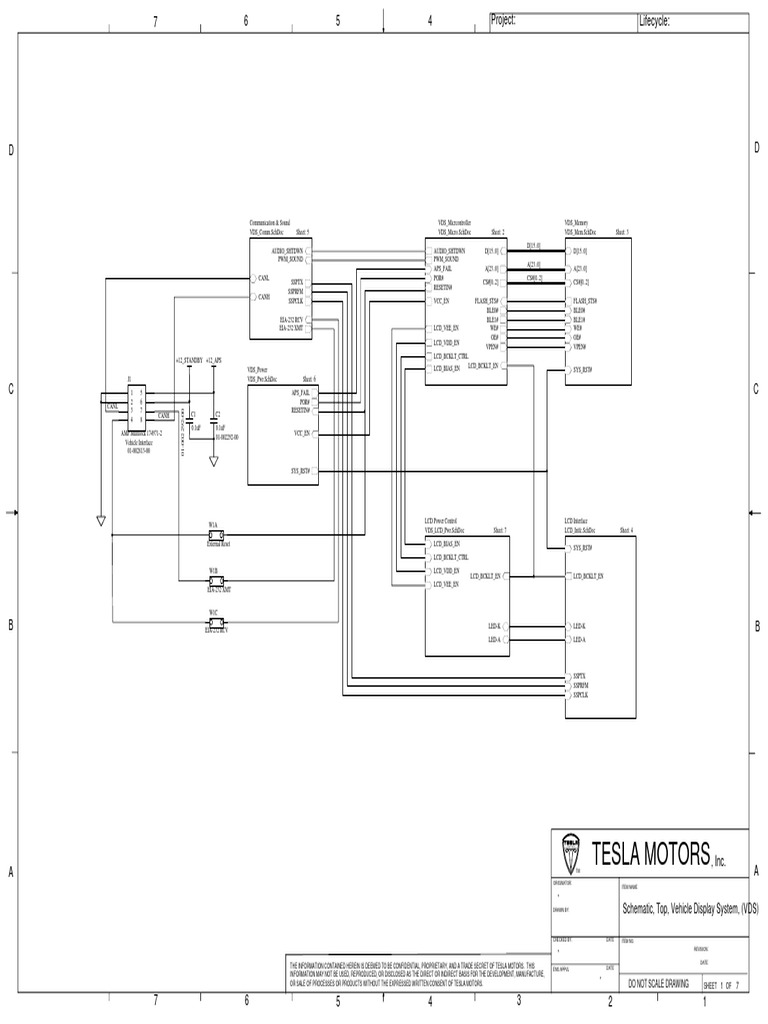 Tesla VDS PCB and Transmission Diagrams | PDF