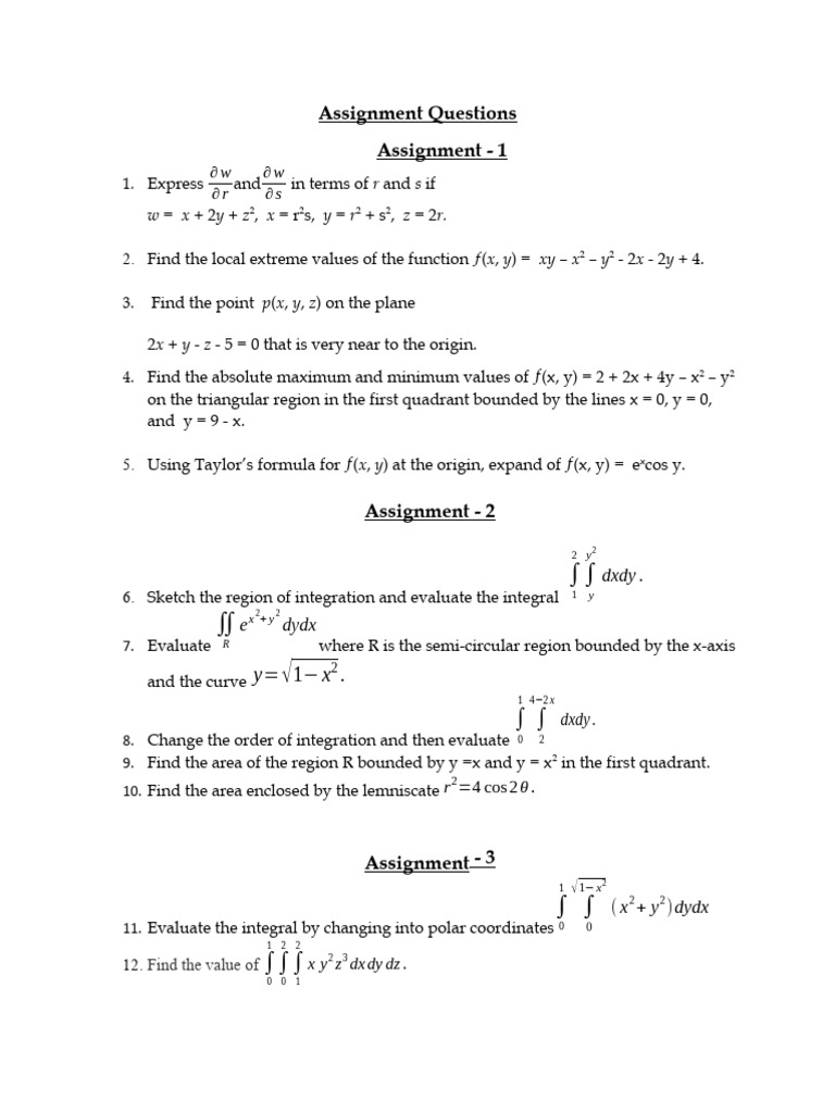 P-2 Assignment | PDF | Mathematical Concepts | Analytic Geometry