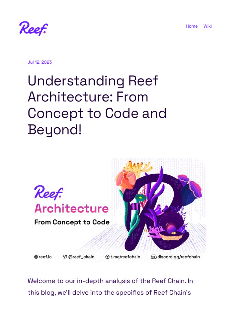 Understanding Reef Architecture - From Concept To Code and Beyond ...