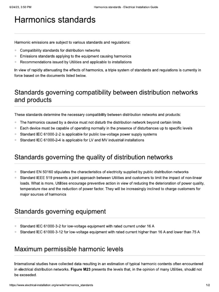 Harmonic Standards | PDF