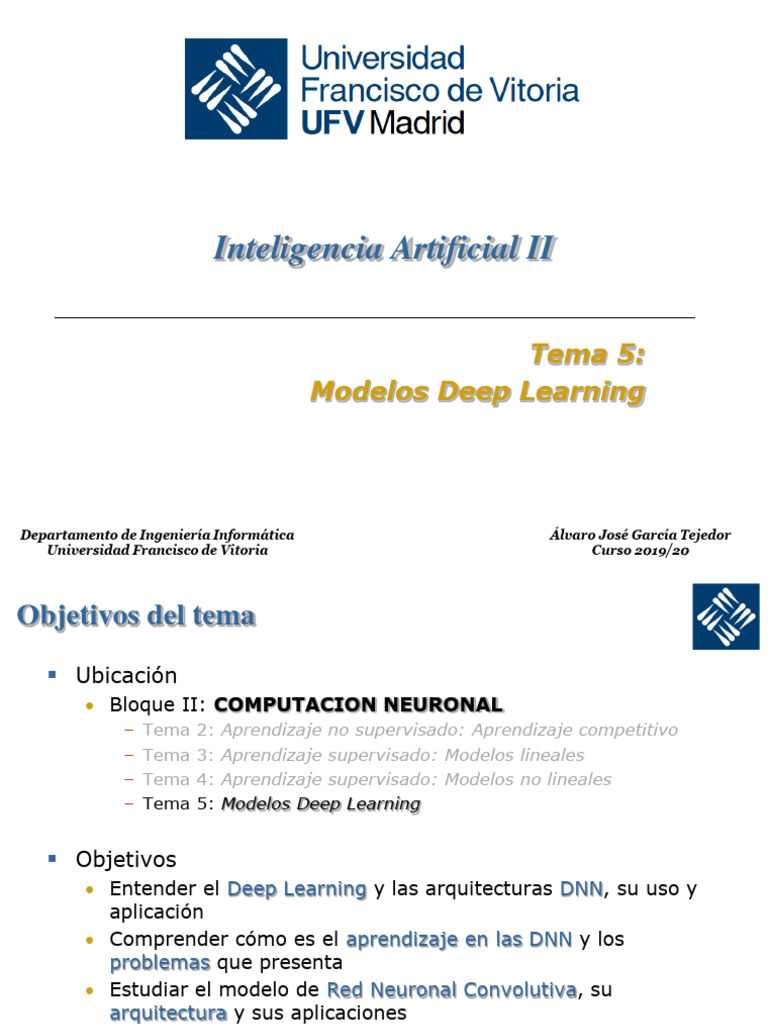 05 Deep Learning v2 | PDF | Aprendizaje profundo | Red neuronal artificial