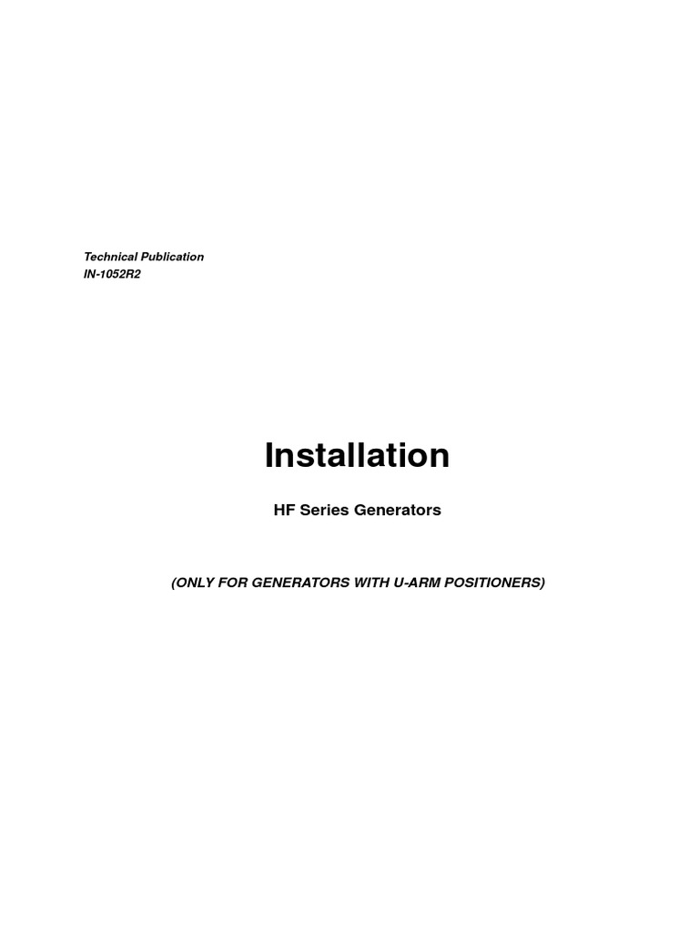 02 Hf Installation Pdf Vacuum Tube Ac Power Plugs And Sockets