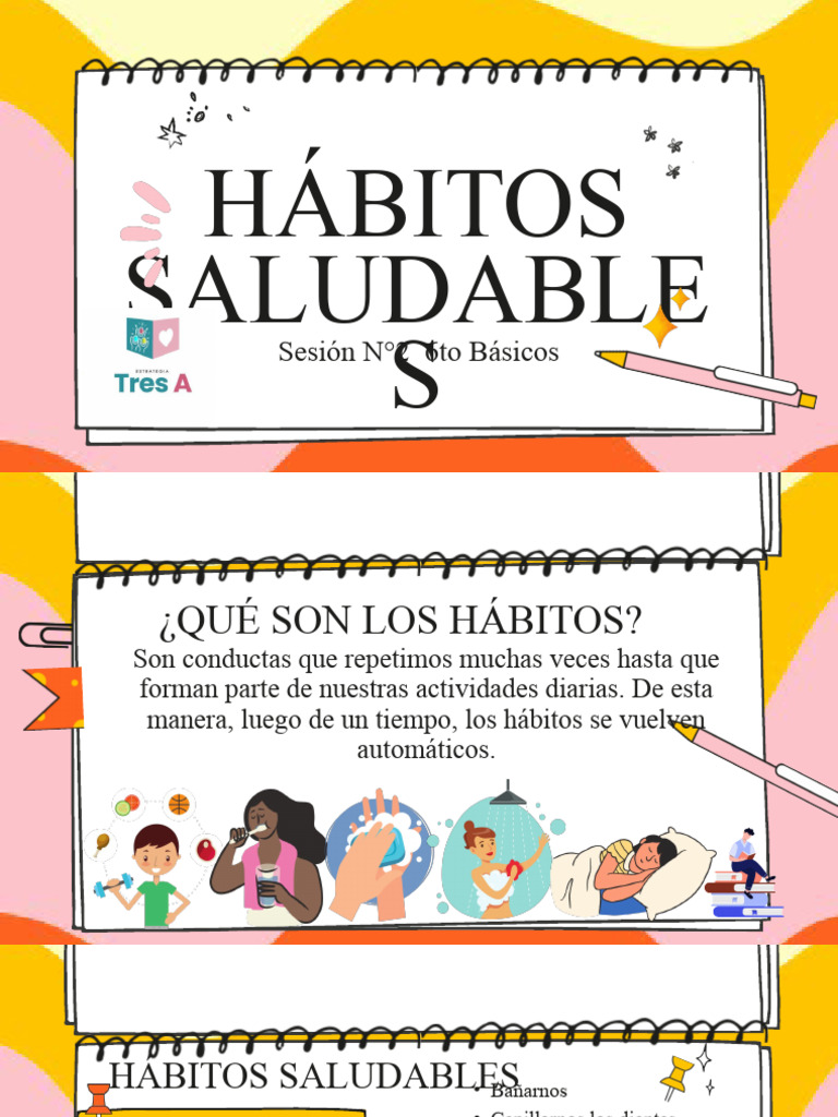 Hábitos Saludables Sesion N°2 6to Basico | PDF