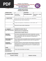 PE Lesson Plan Recreation Activities 1 | PDF | Recreation | Physical ...