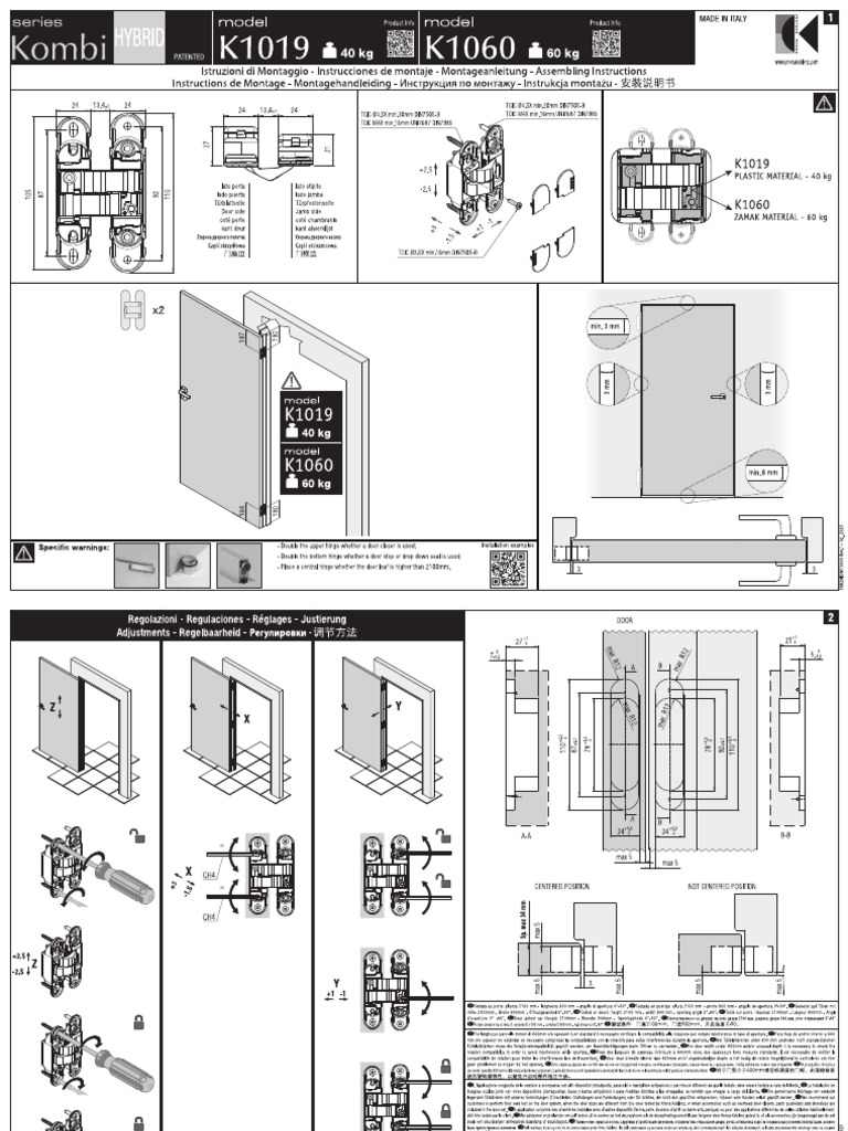 Ficha de Montagem Kombi Hybrid k1019 | PDF