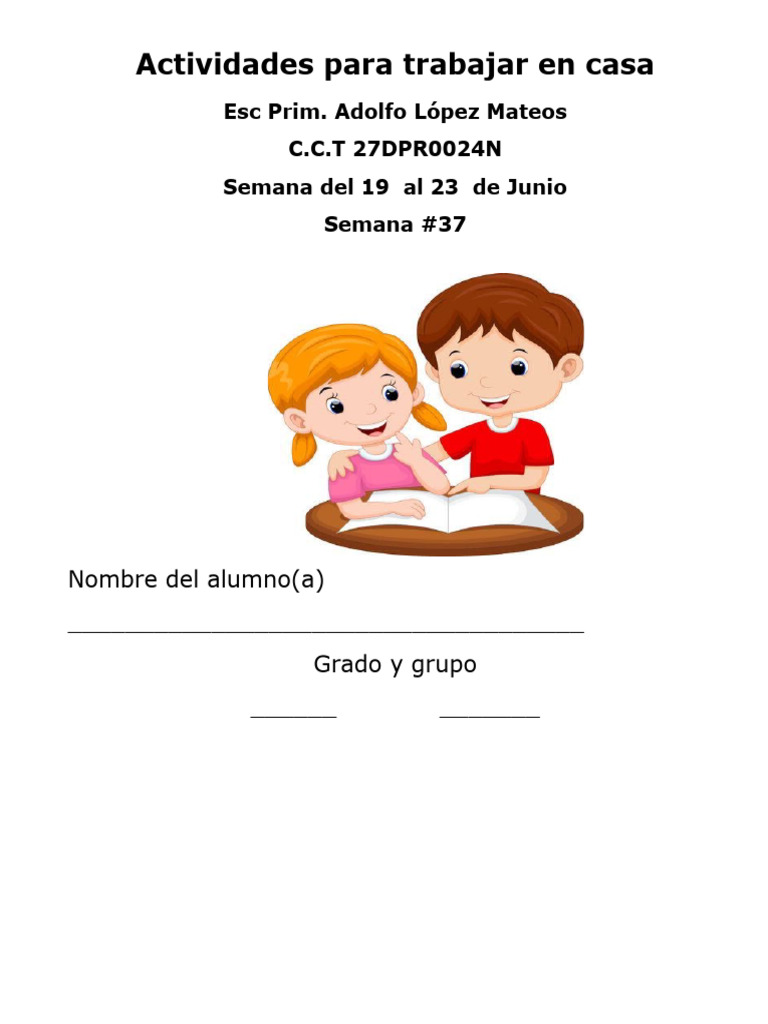 Semana 37 Cuarto Grado | PDF