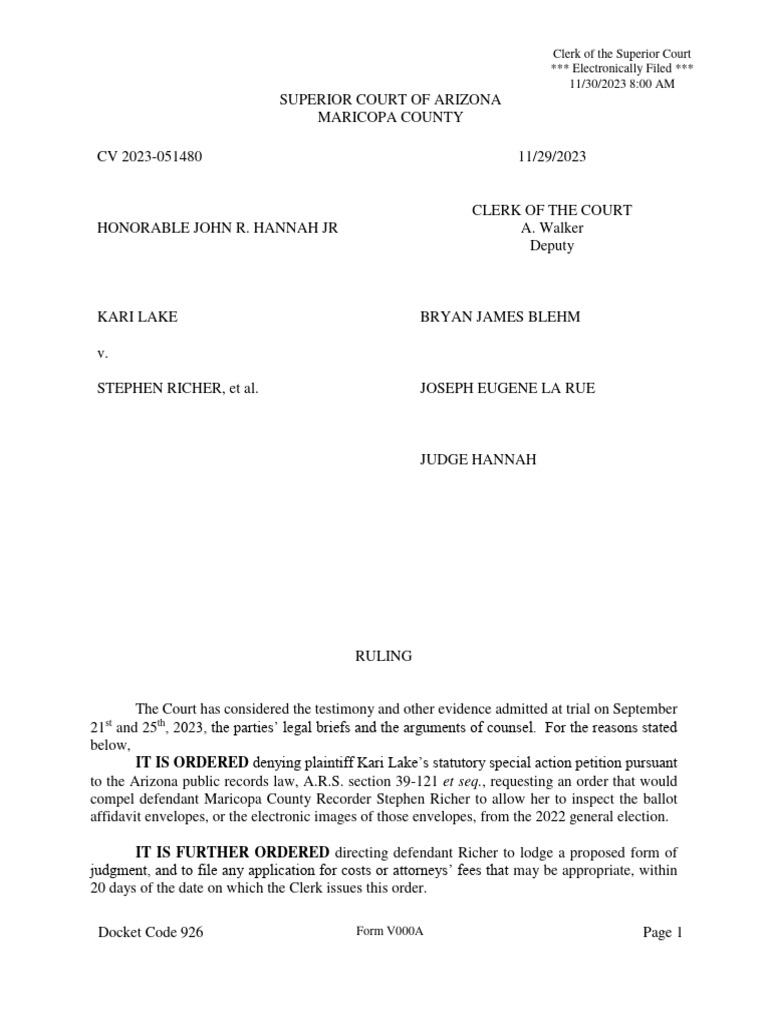 Hannah Order | Download Free PDF | Electoral Fraud | Signature