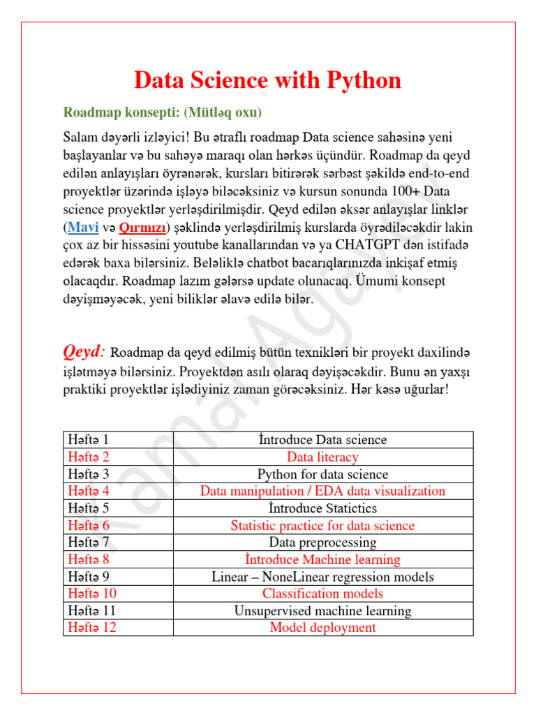 Data Science With Python | PDF
