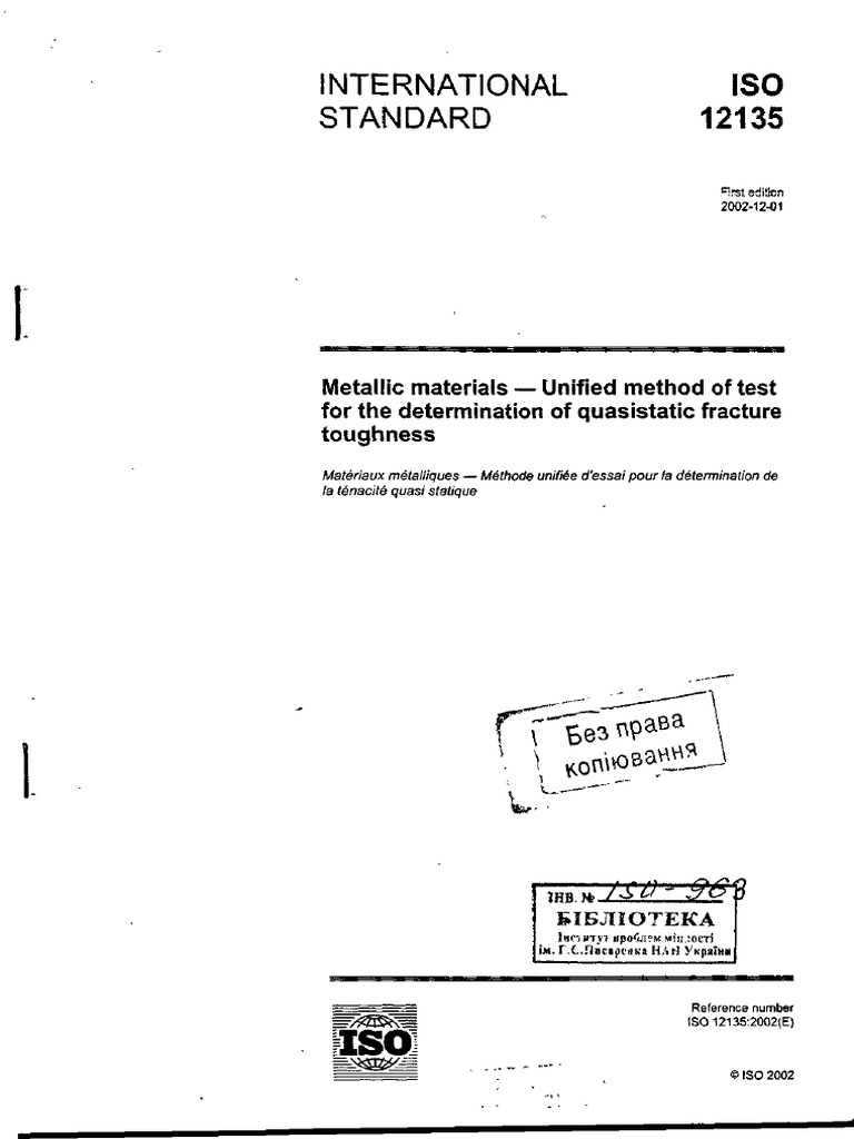 Iso 12135-2002 | PDF