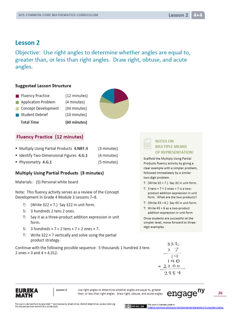 Math g4 m4 Topic A Lesson 2 | PDF | Angle | Mathematics