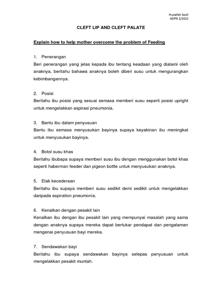 Cleft Lip and Cleft Palate | PDF
