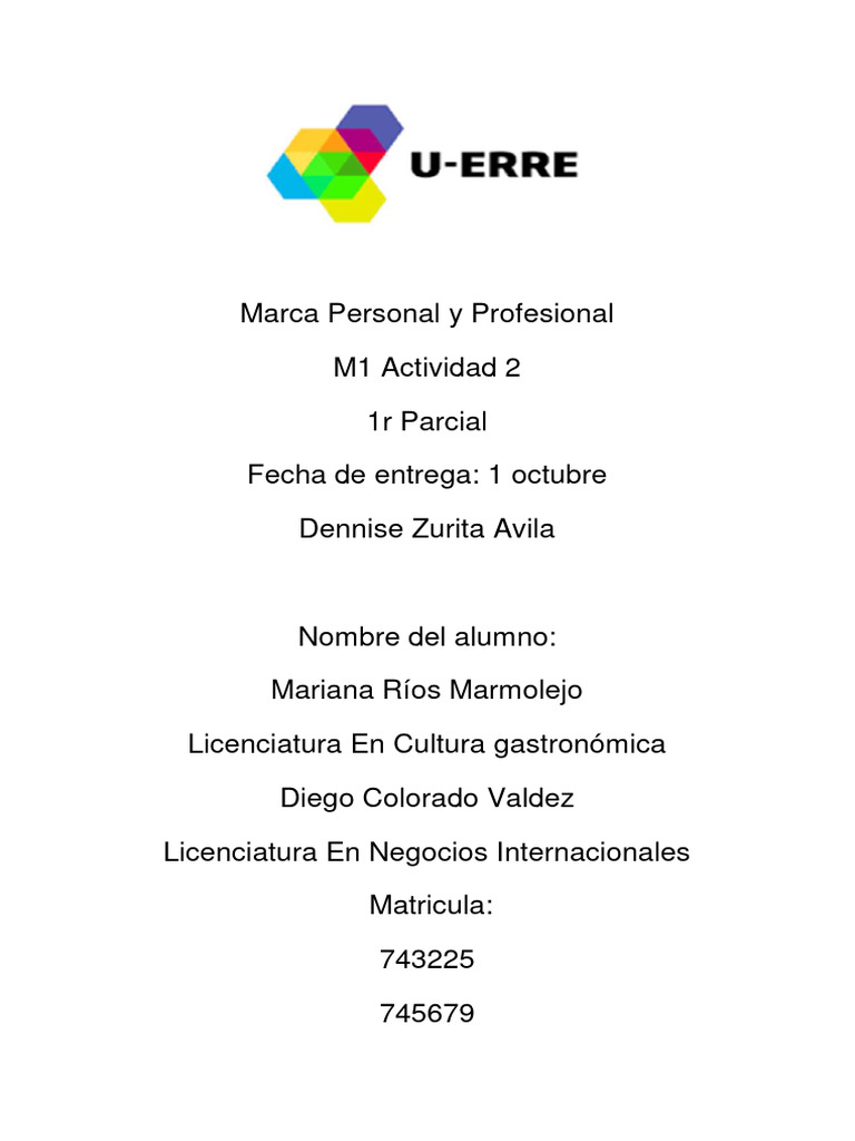 M1 Actividad 2 Marca Personal | PDF
