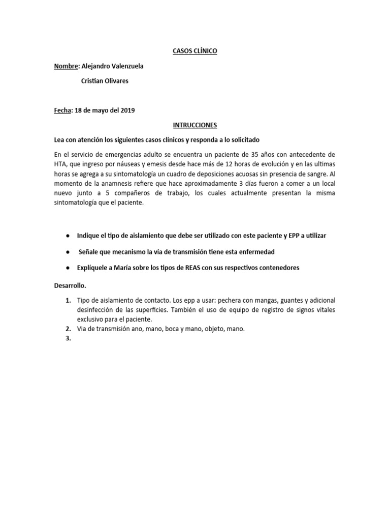 Casos Clinicos Enfermeria | PDF | Virus | Influenza Casos Clinicos Enfermeria | PDF | Virus | Influenza