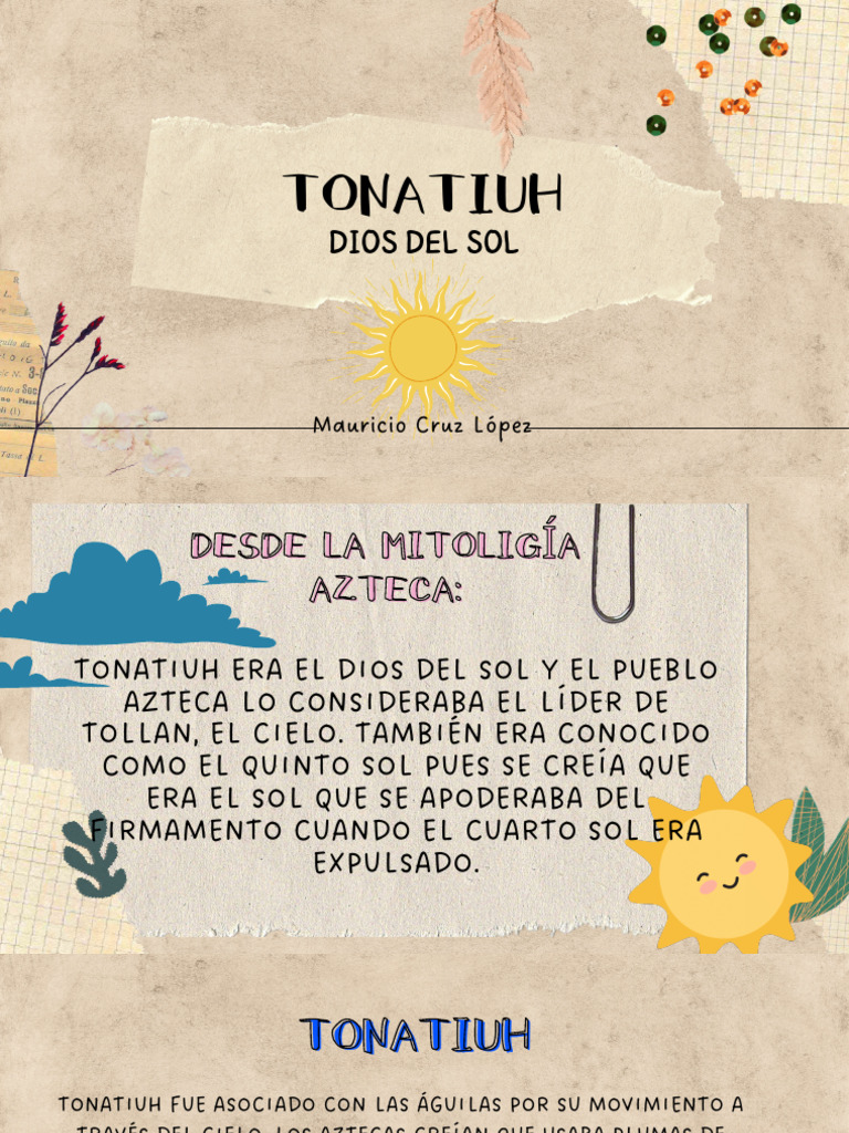 Tonatiuh: Dios Del Sol | PDF