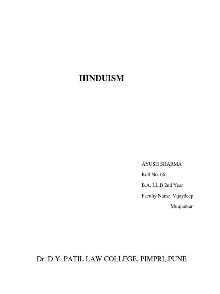 Hinduism | PDF | Hindu Texts | Vedas