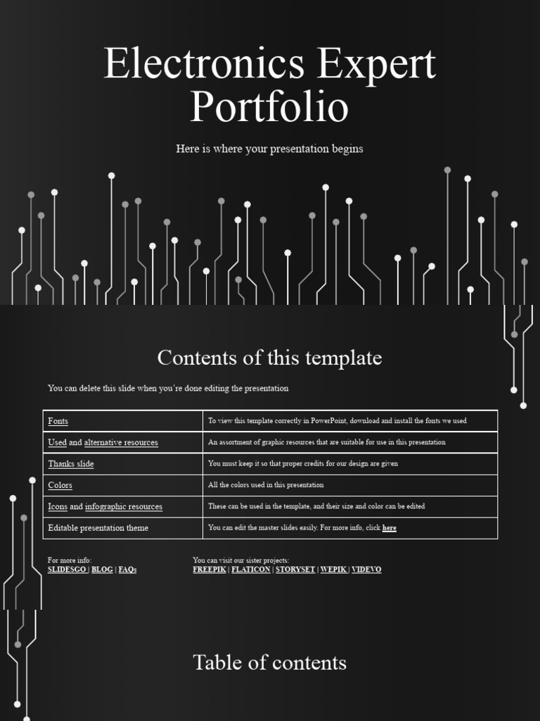 Electronics Expert Portfolio Guide | PDF | Leadership | Graphic Design