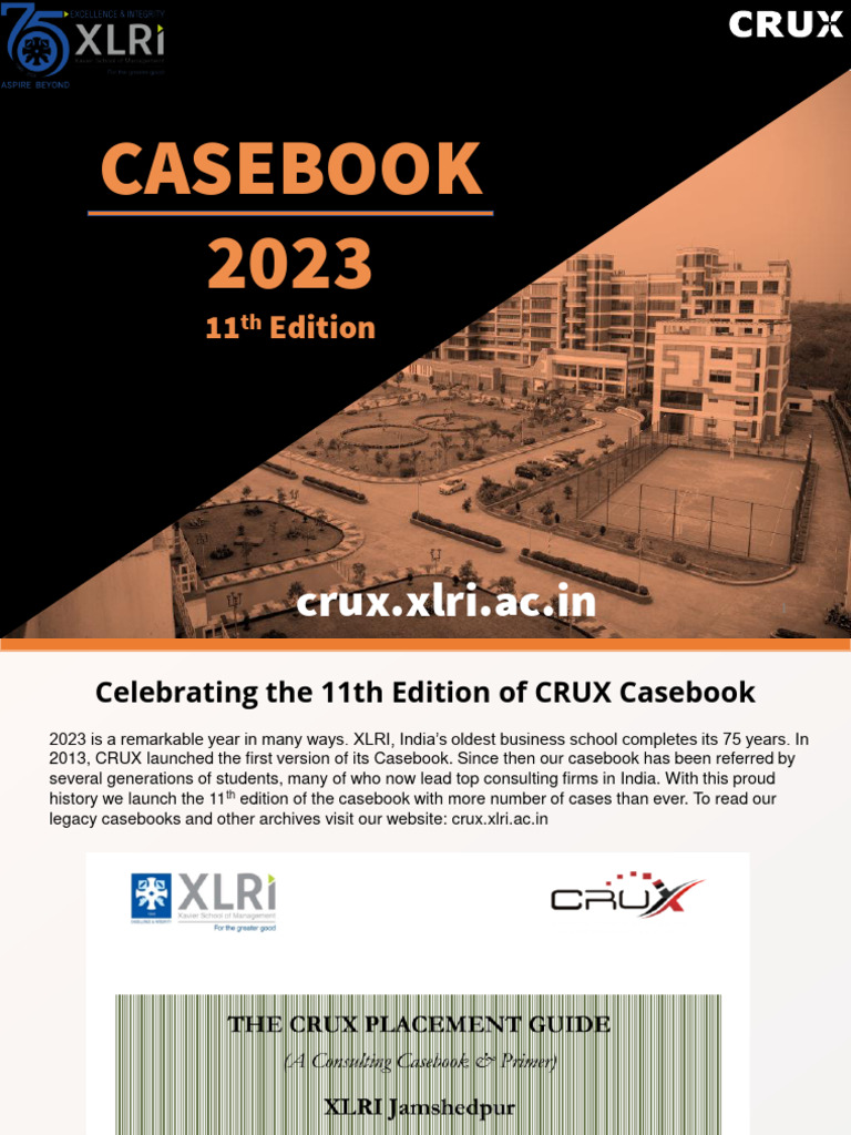 Crux Case Book 2023 | PDF | Pricing | Market Segmentation