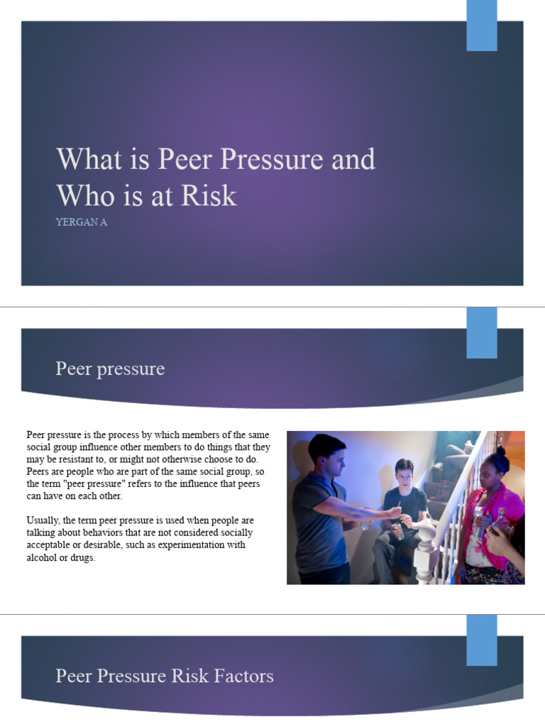What Is Peer Pressure | PDF | Bullying | Adolescence