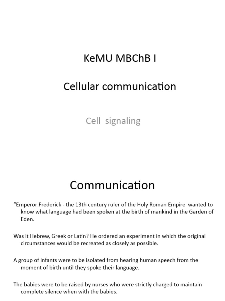 Cellular Communication | Download Free PDF | Cell Signaling | Signal ...