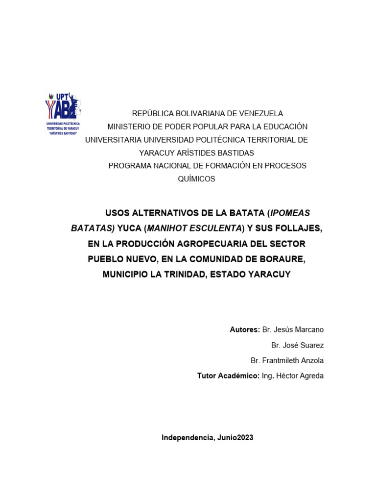 Proyecto de Jesus Marcano 2 (Autoguardado) | PDF | Pollo | Vacas