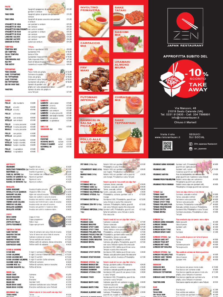 Menu Take Away | PDF