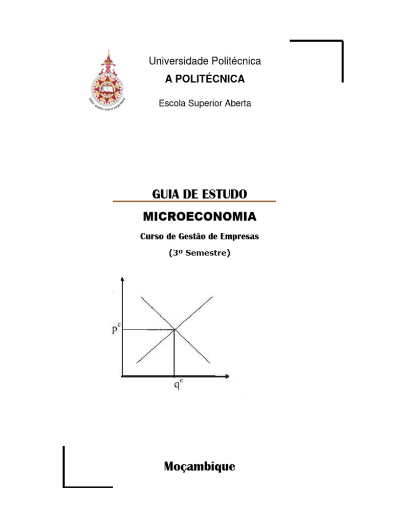 Guia de Microeconomia | PDF | Economia | Microeconomia