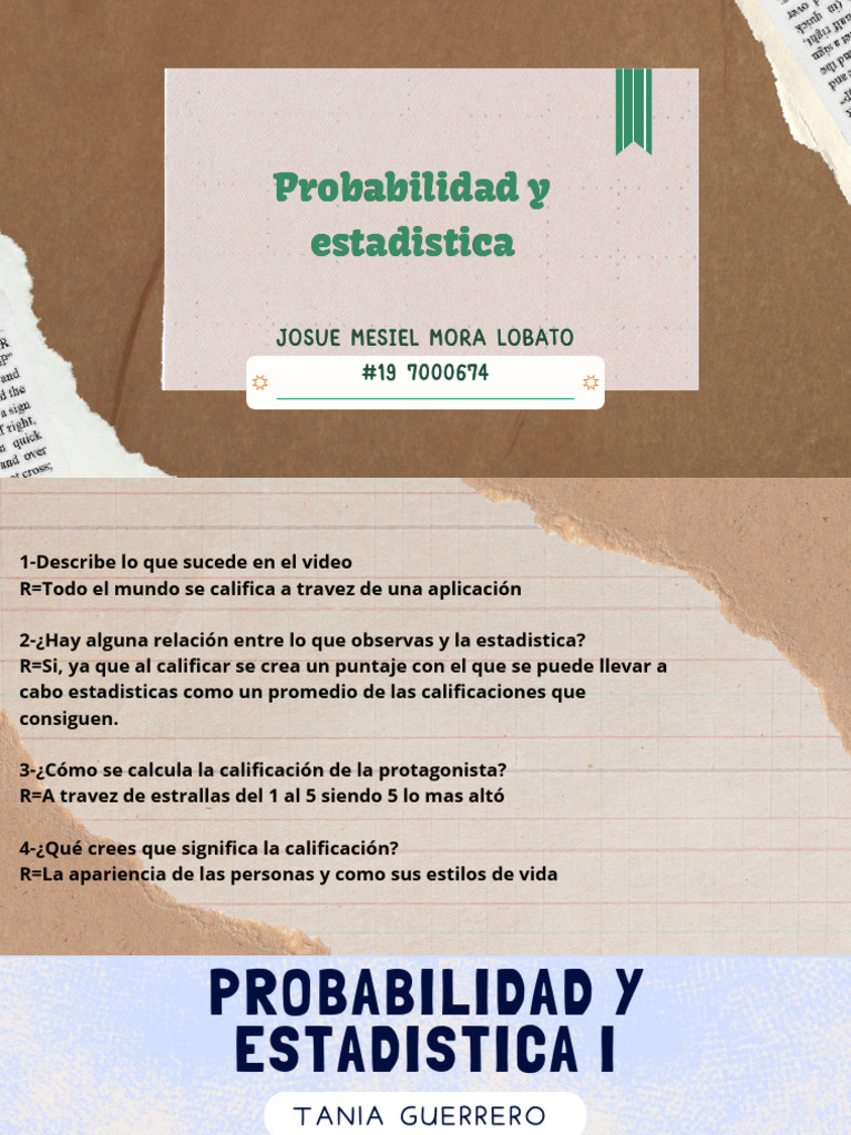 Act 7probabilidad y Estadistica | PDF