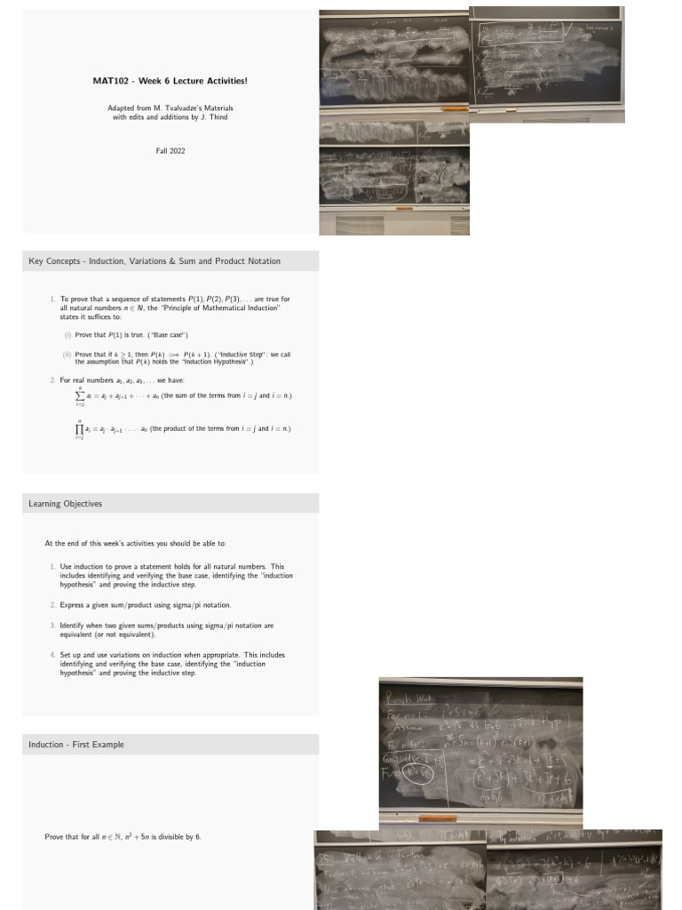 Mat102 Week 6 Annotated | PDF | Mathematical Proof | Mathematical Logic