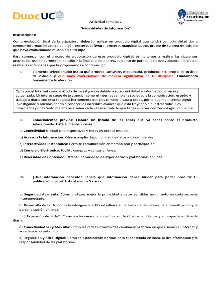 Actividad 2 Búsqueda | PDF | Internet | Información