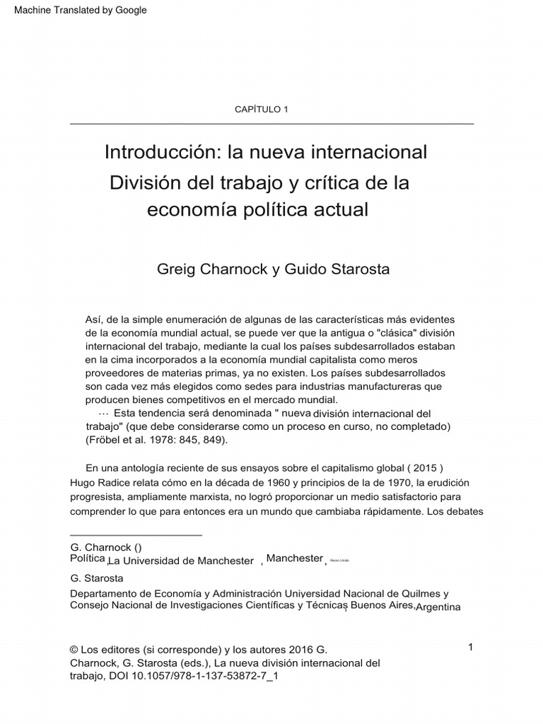 Charnock y Starosta (2016) - Traducido | PDF | Capital (economía ...